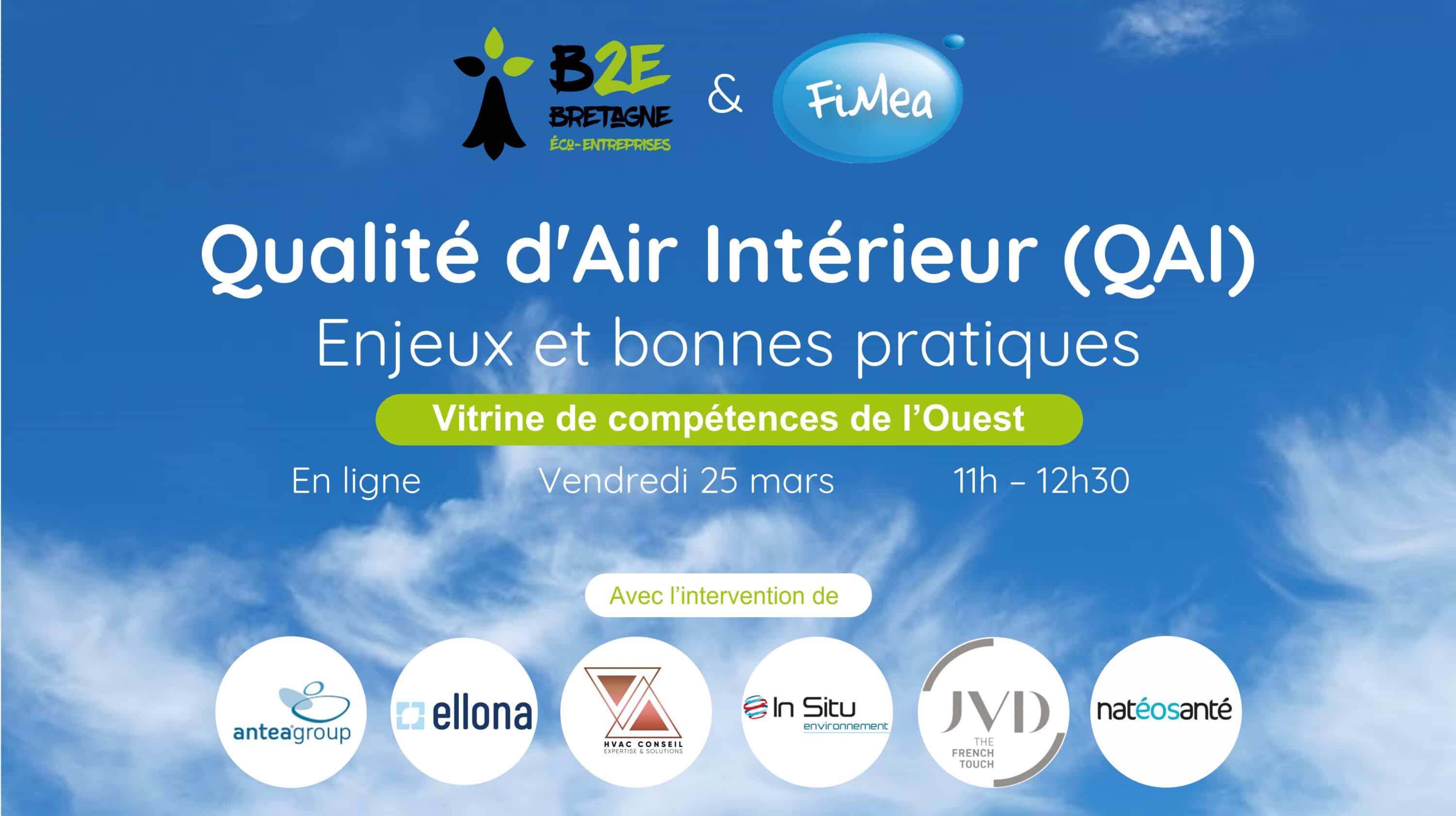 Webinaire Qualité d'Air Intérieur (QAI) - le 25 Mars 2022 - FIMEA